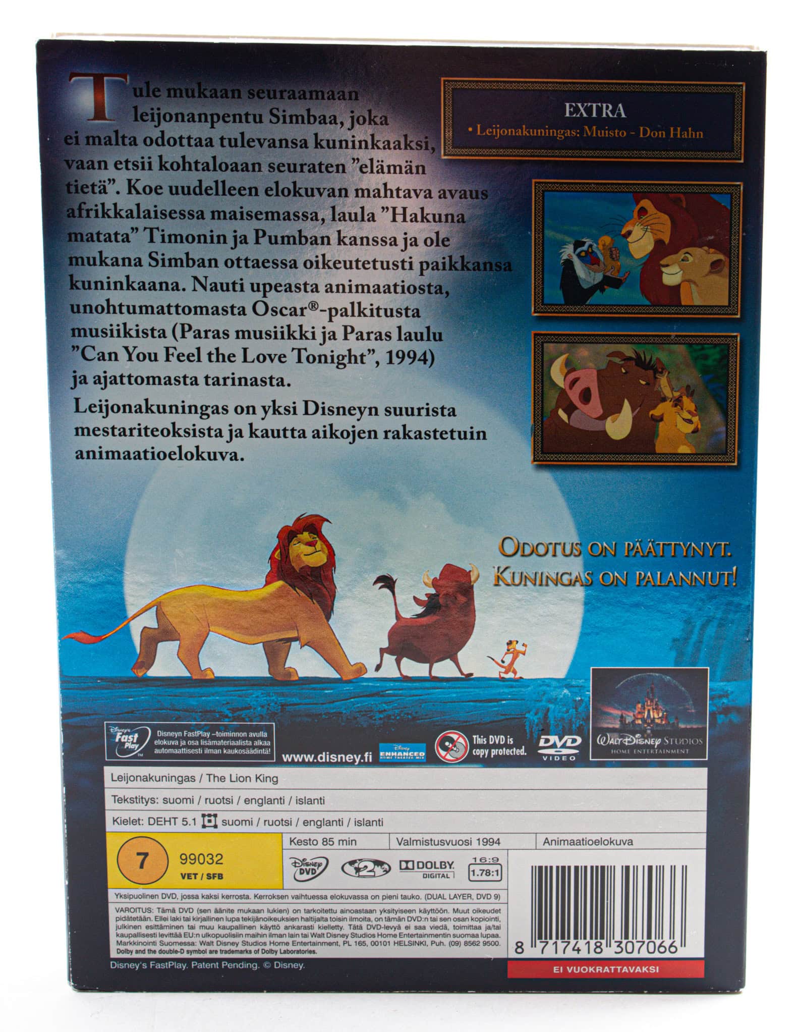 Leijonakuningas diamond edition -DVD - Turun Ekotori