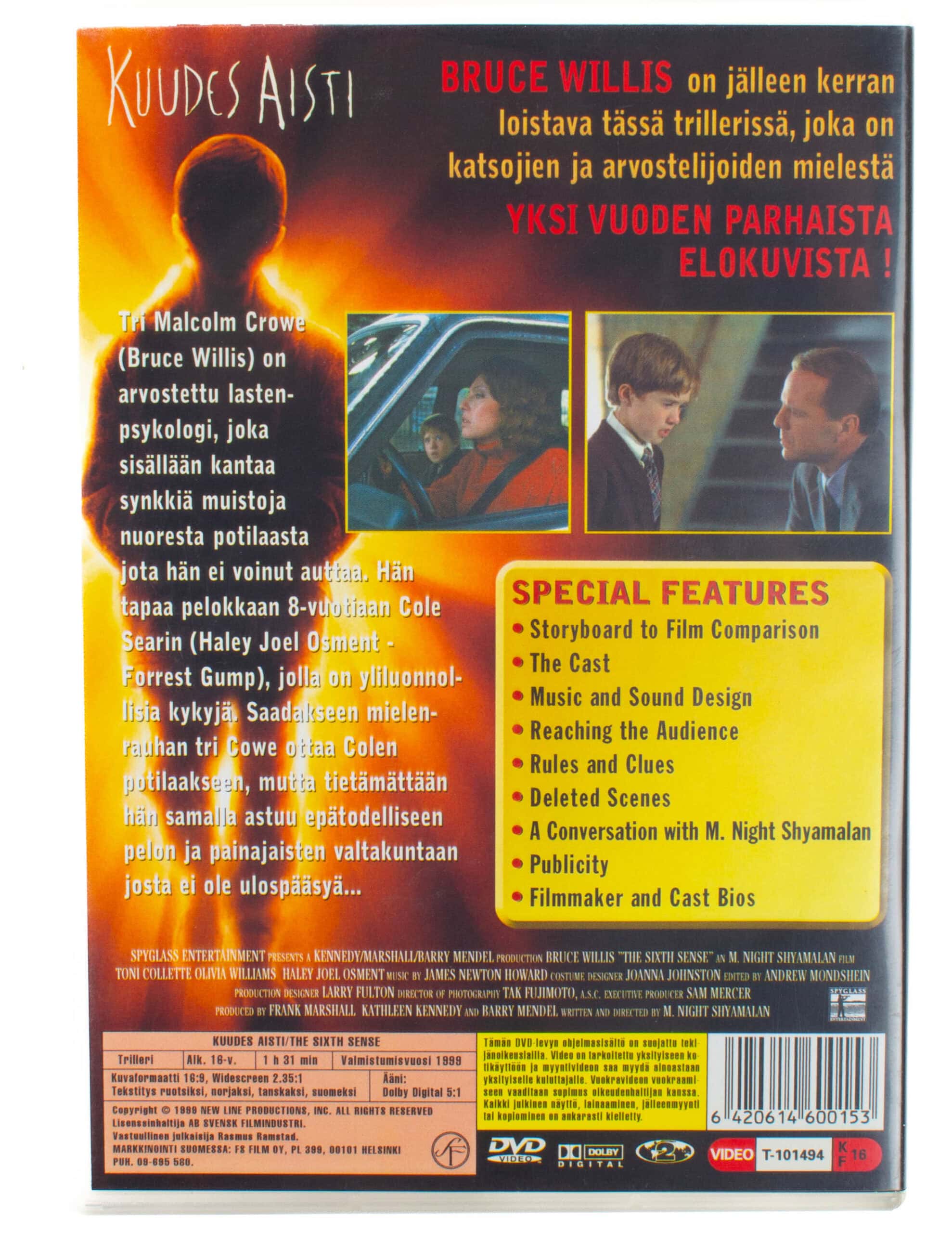 Kuudes aisti (DVD) - Turun Ekotori